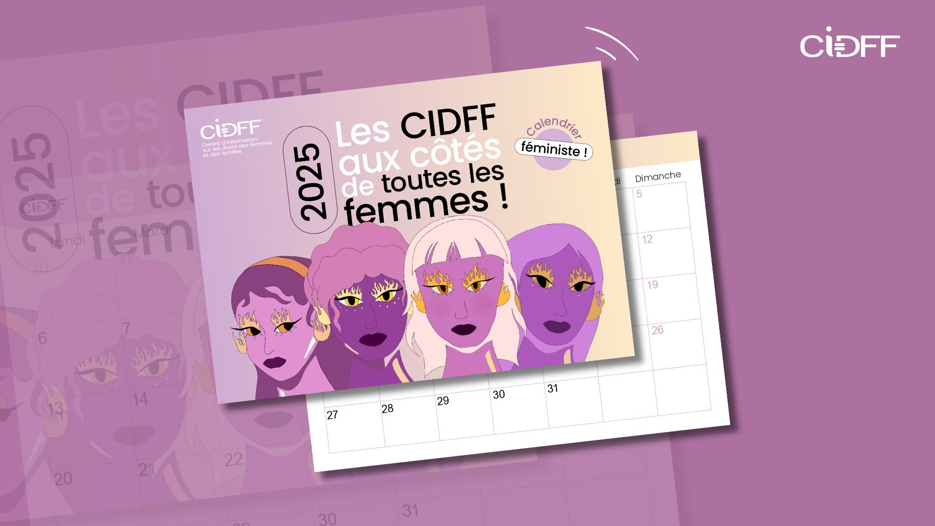 Découvrez le calendrier féministe des CIDFF 2025 ! - CIDFF